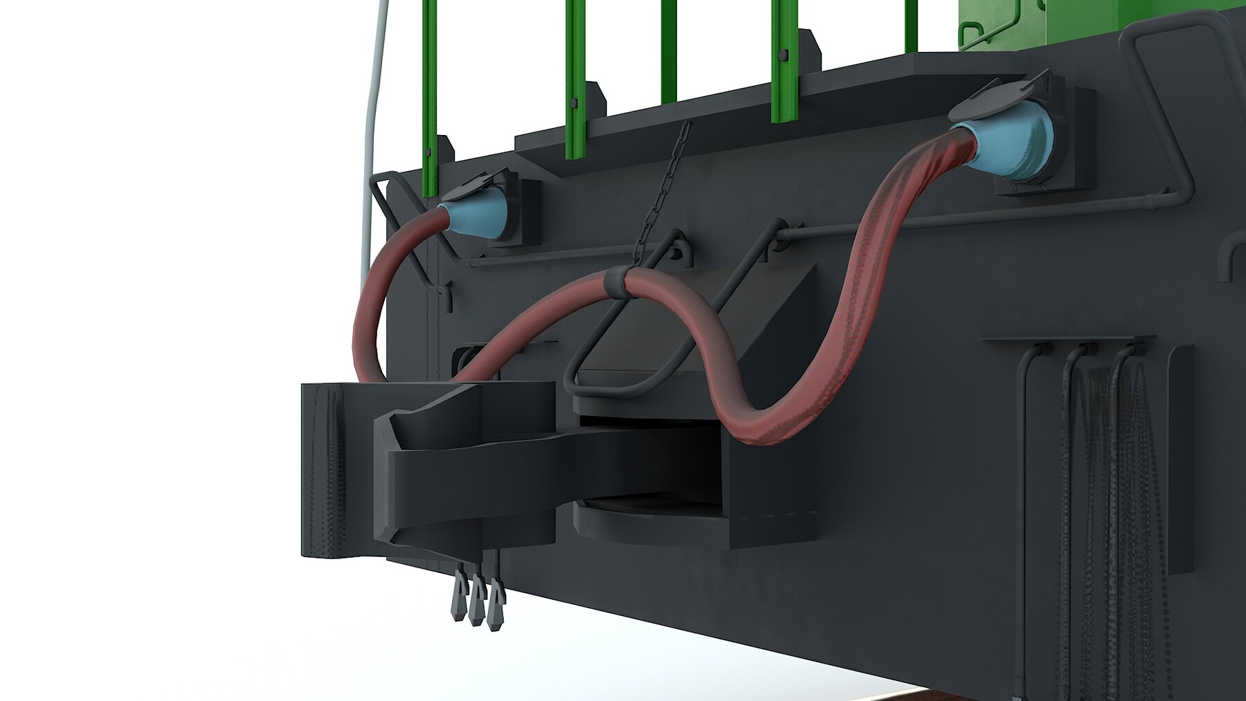 ArtStation - Locomotive EMD SD40-2 Burlington Northern | Resources