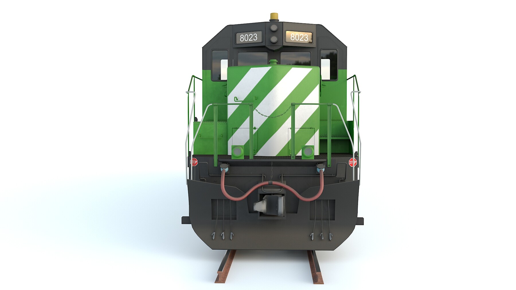 ArtStation - Locomotive EMD SD40-2 Burlington Northern | Resources