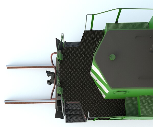 ArtStation - Locomotive EMD SD40-2 Burlington Northern | Resources