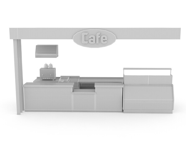 ArtStation - cafe 3d model | Game Assets