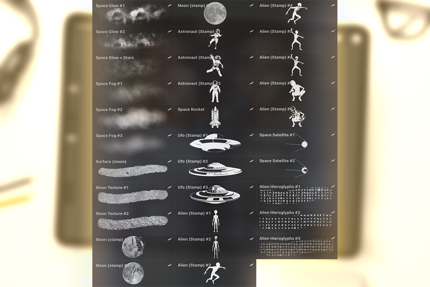 ArtStation - Alien Galactic Brushes for Procreate | Brushes