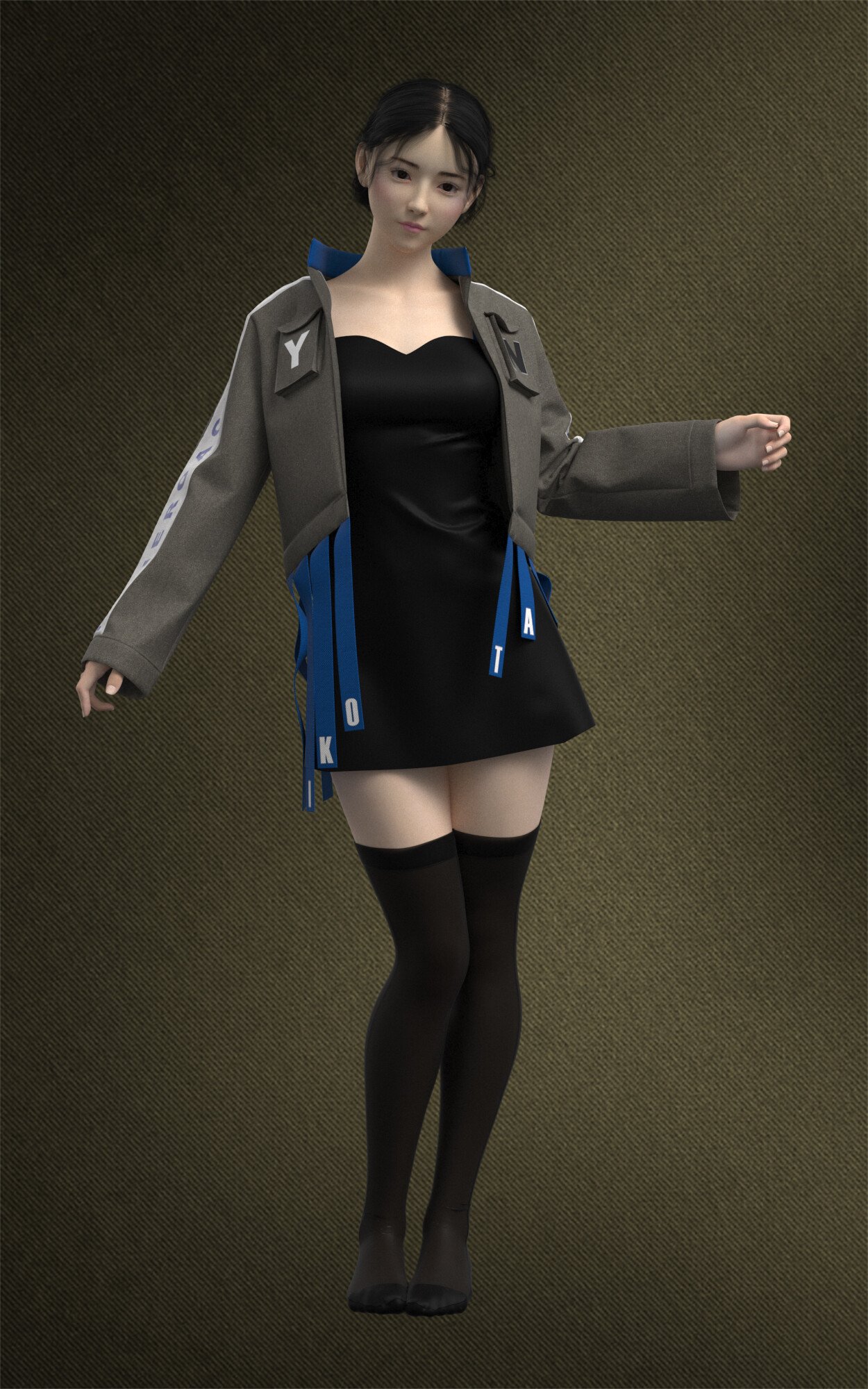 ArtStation - Female Outfit 4 | Game Assets