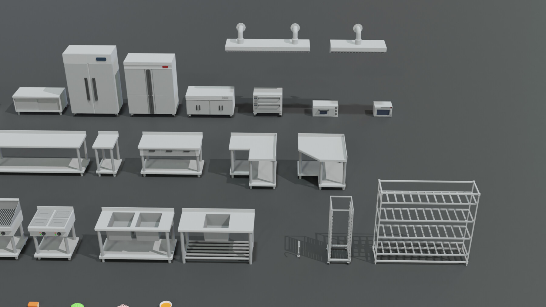 ArtStation - Pandazole - Kitchen Food lowpoly pack | Game Assets