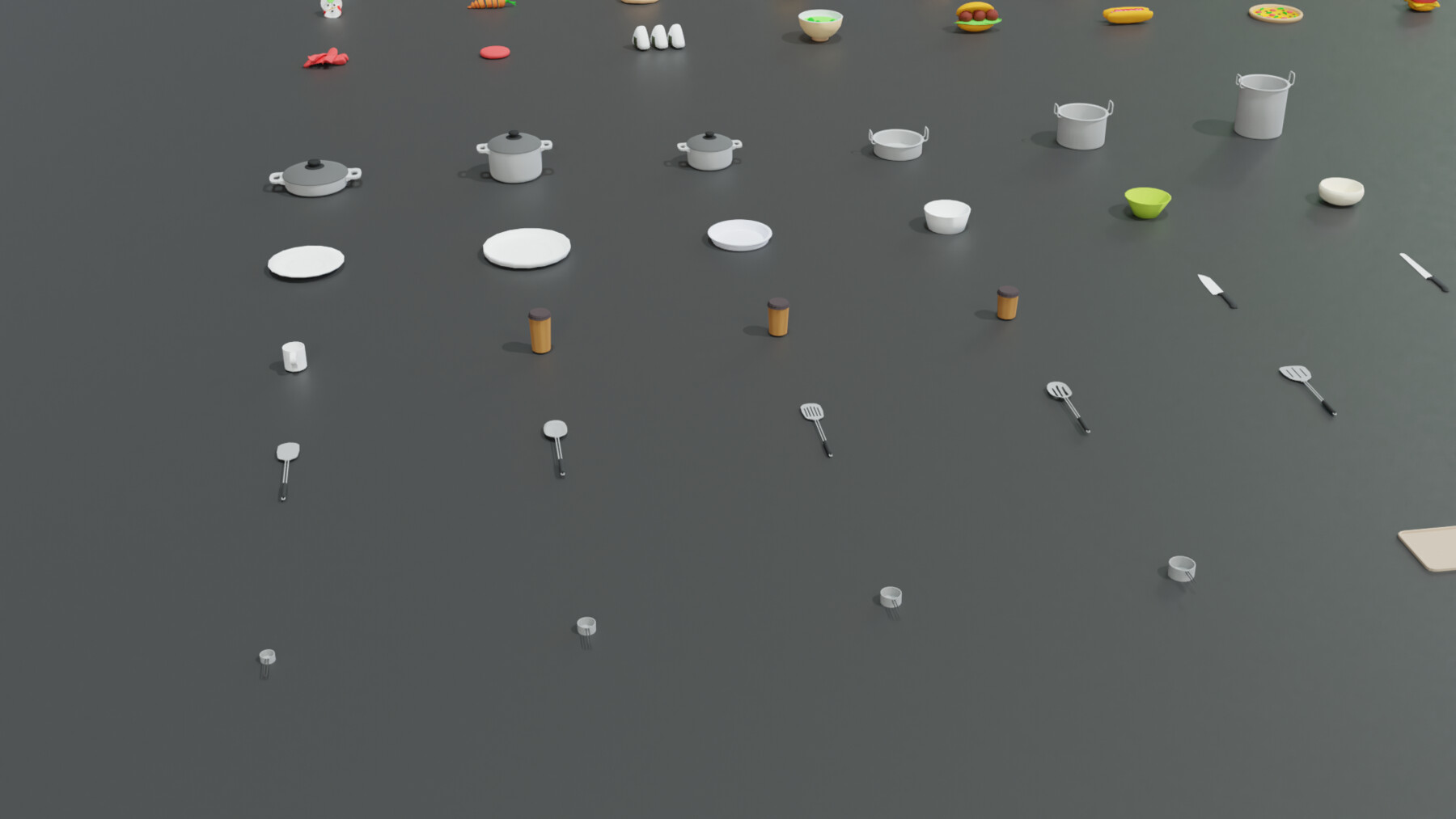 ArtStation - Pandazole - Kitchen Food lowpoly pack | Game Assets