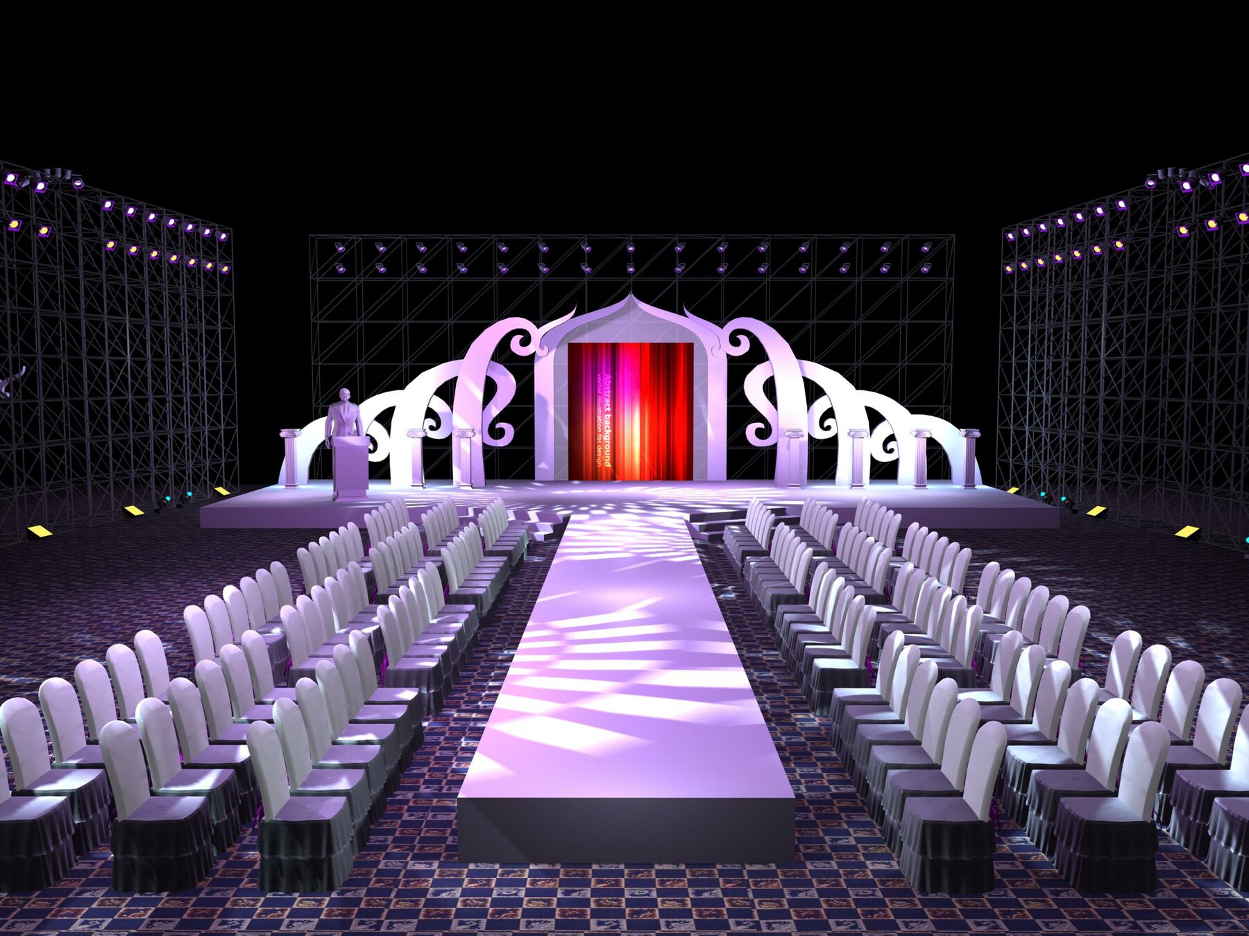 ArtStation - Stage party concert fashion catwalk T station 137 | Resources