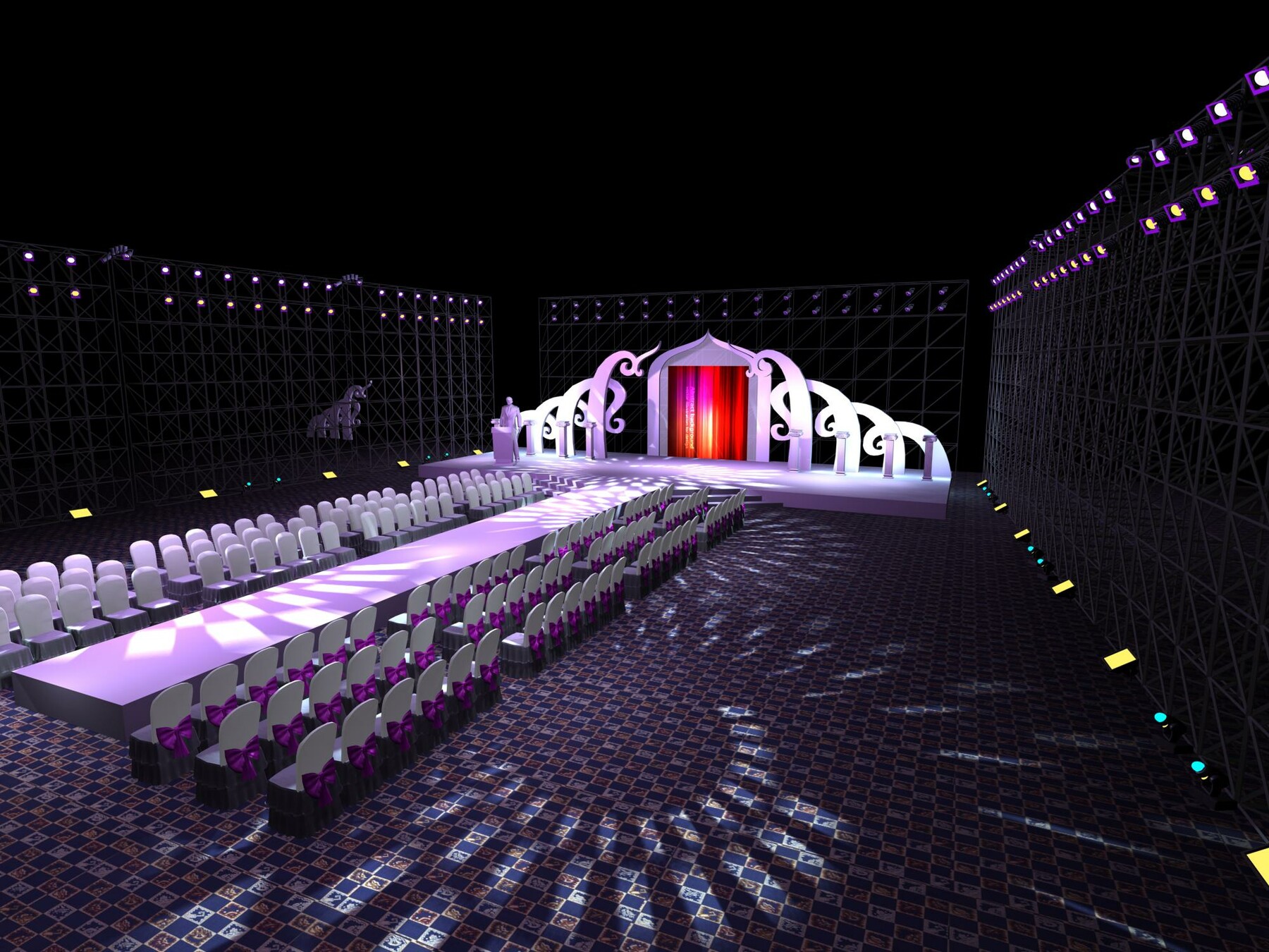 ArtStation - Stage party concert fashion catwalk T station 137 | Resources