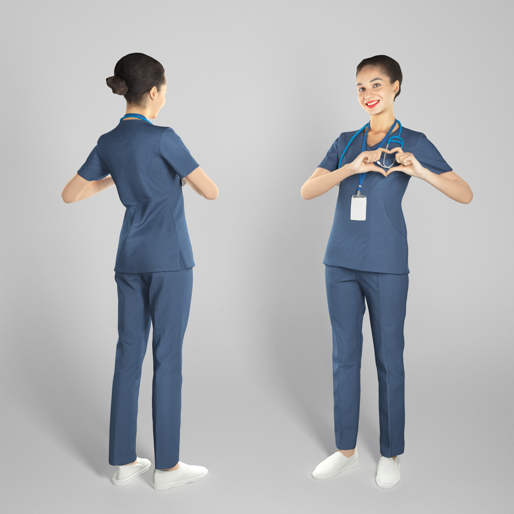 ArtStation - Beautiful female doctor smiling 308 | Game Assets