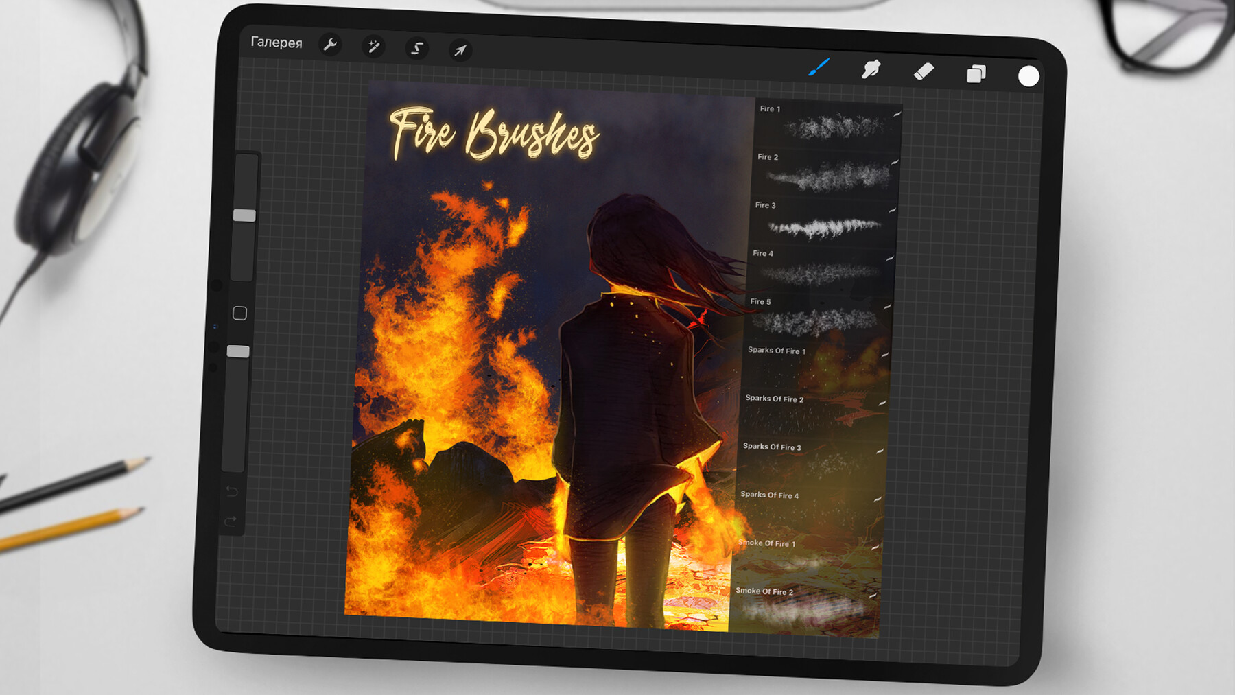 ArtStation - Fire Brushes for Procreate | Brushes