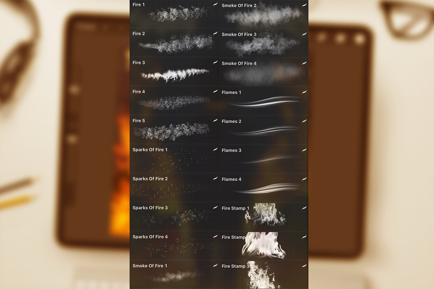 ArtStation - Fire Brushes for Procreate | Brushes