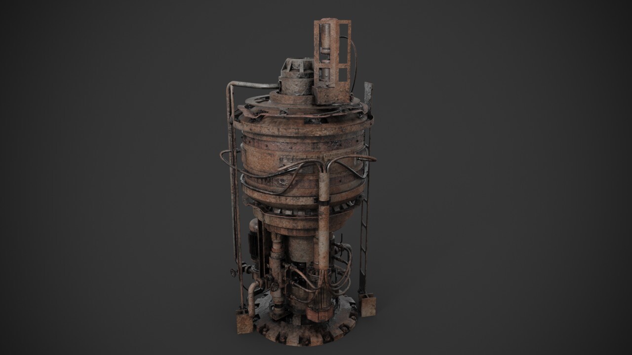 ArtStation - Rusted machinery device | Resources