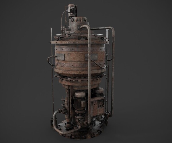 ArtStation - Rusted machinery device | Resources