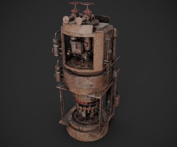 ArtStation - Rusted machinery device | Resources