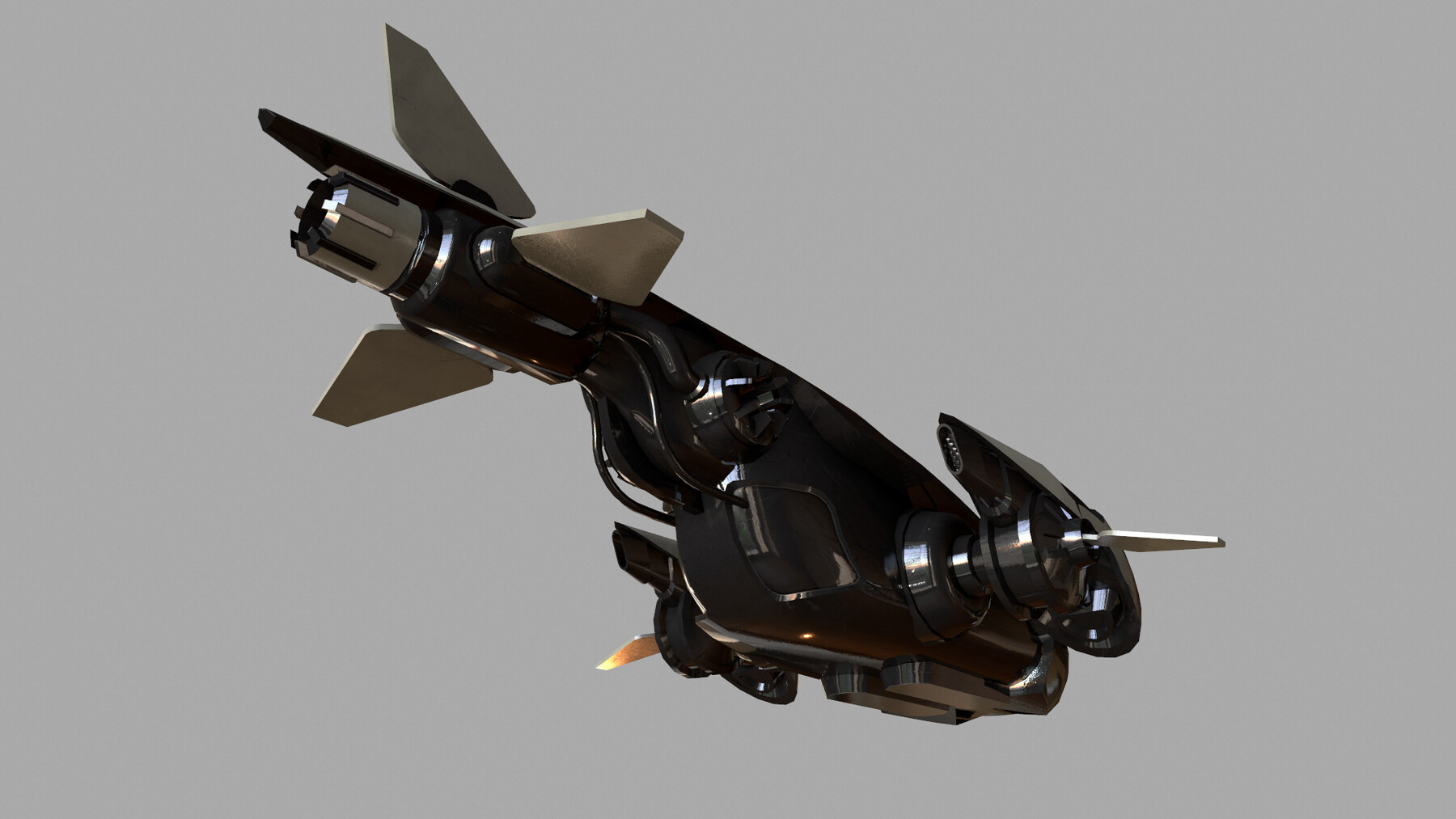 ArtStation - Small Spaceship 3d Model | Game Assets