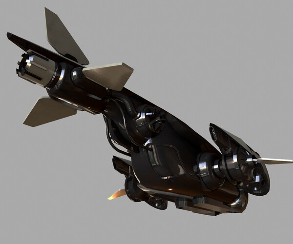 ArtStation - Small Spaceship 3d Model | Game Assets