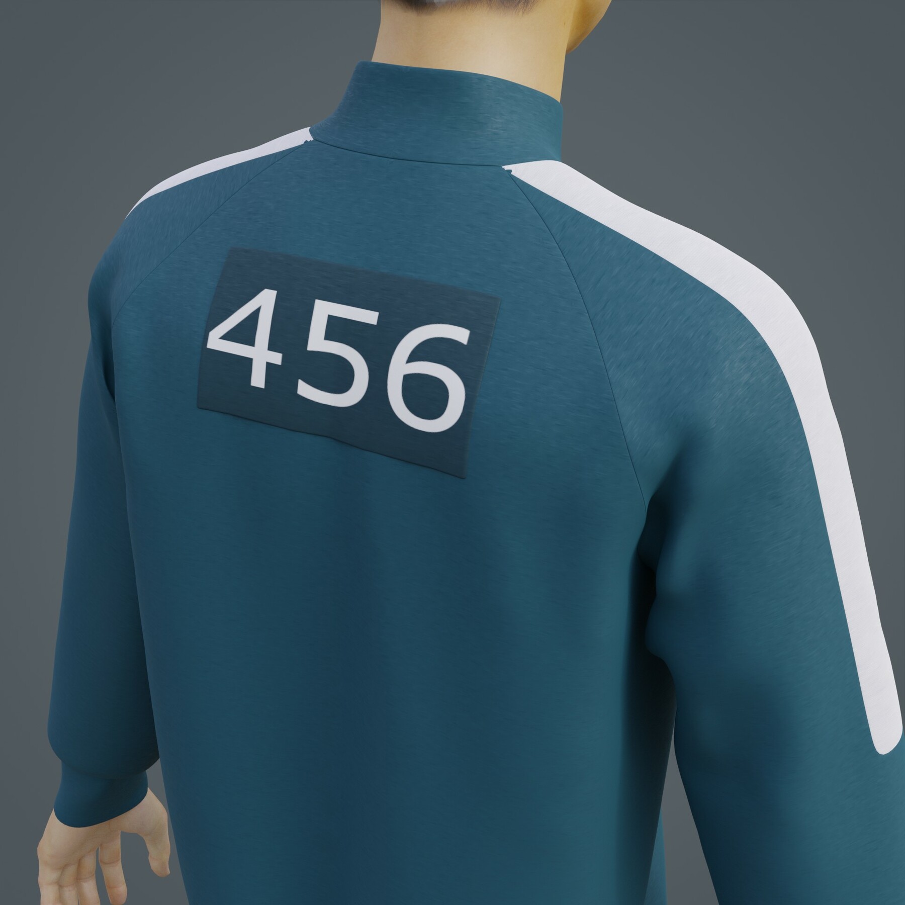 ArtStation - Squid Game Players Uniform - 456 Male Tracksuit Costume 3D ...