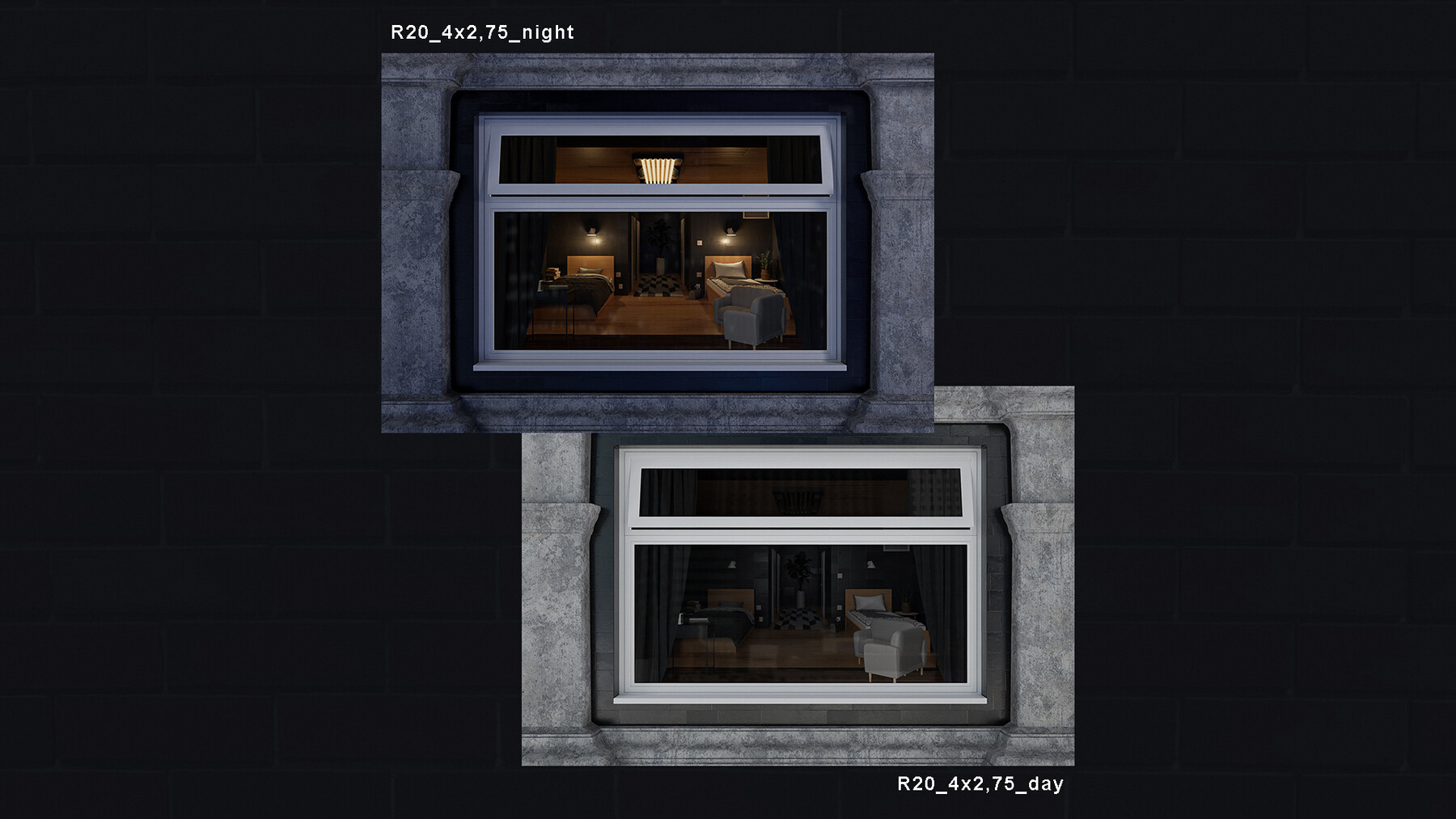 ArtStation - Parallax room pack | One click interiors | 20+20 | KPACK ...