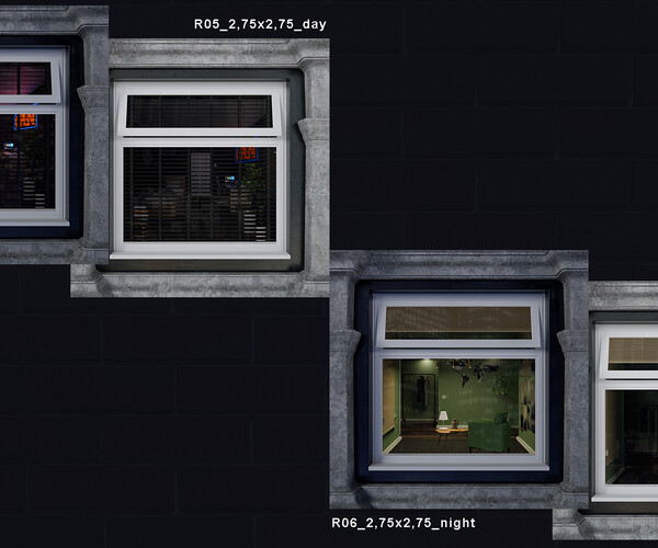 ArtStation - Parallax room pack | One click interiors | 20+20 | KPACK ...