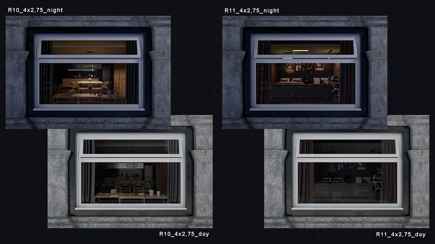 ArtStation - Parallax room pack | One click interiors | 20+20 | KPACK ...