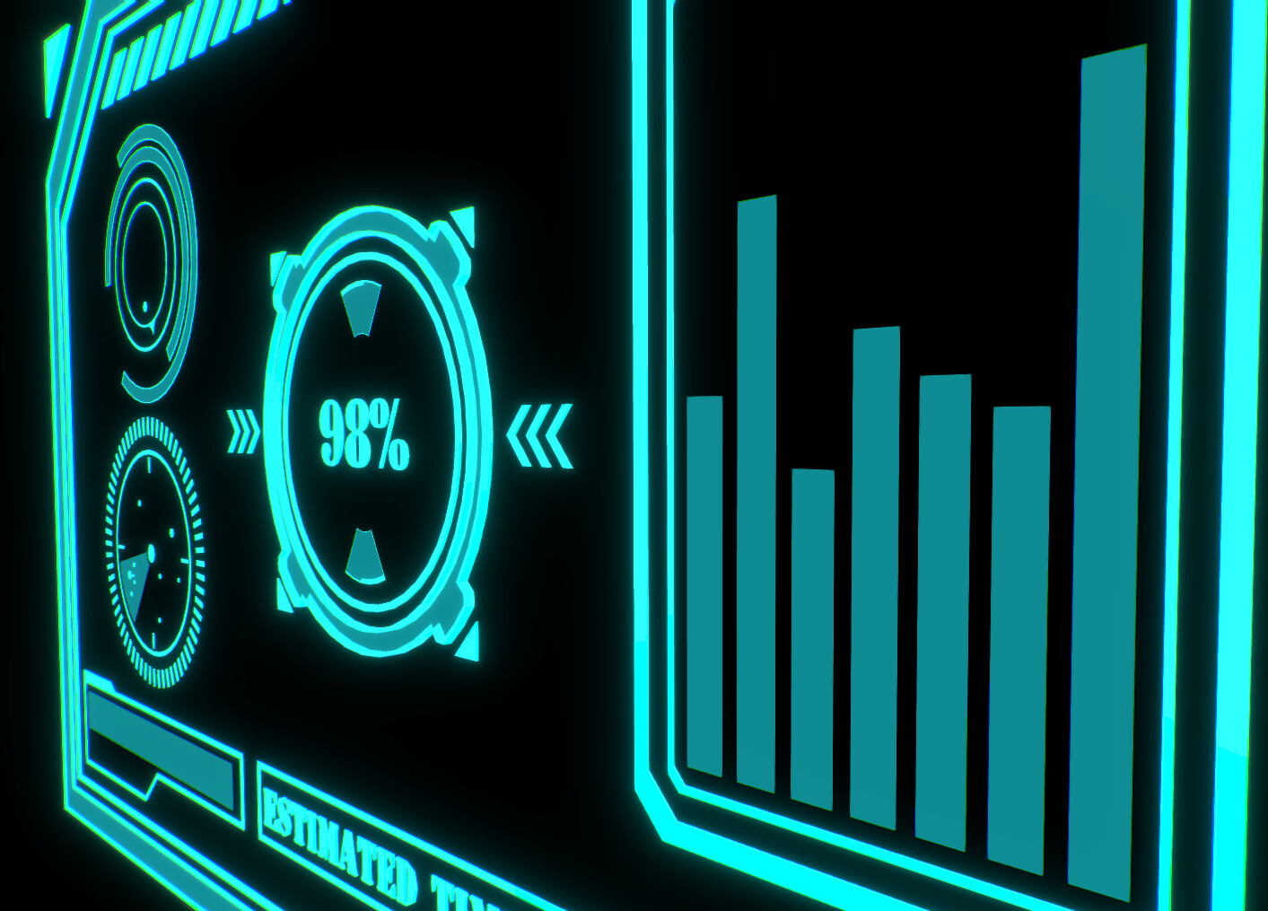 ArtStation - Sci-fi HUD Screen Animated | Game Assets