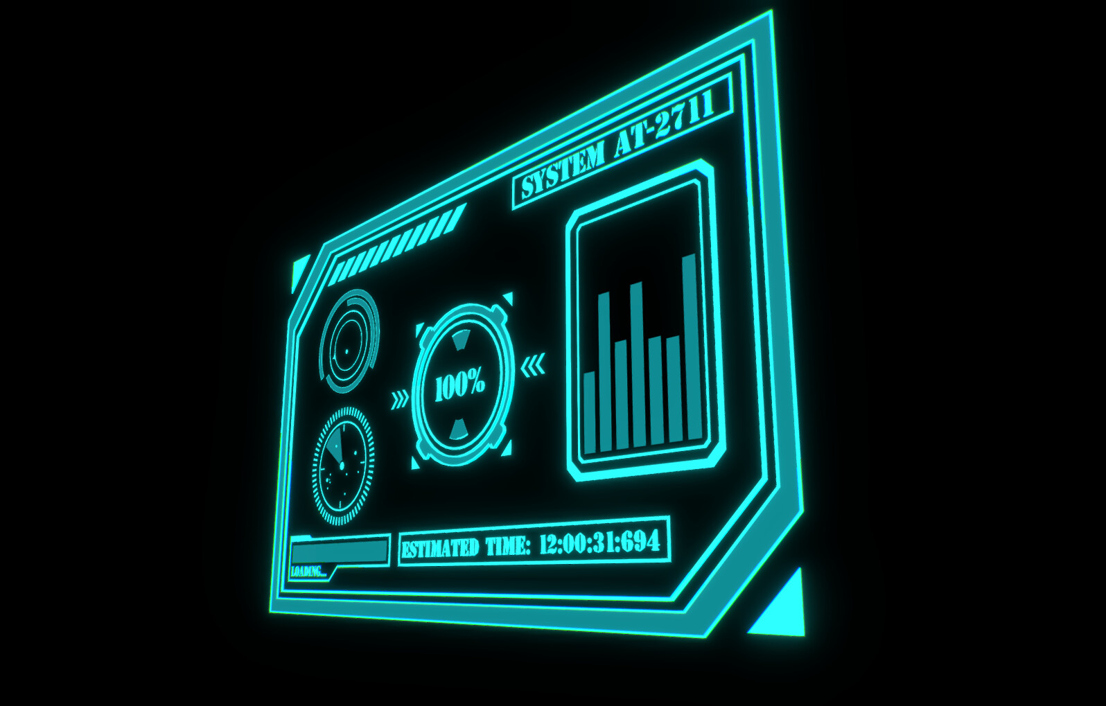 ArtStation - Sci-fi HUD Screen Animated | Game Assets