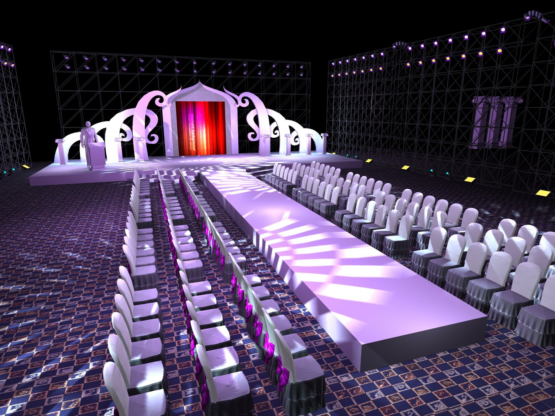 ArtStation - Stage party concert fashion catwalk T station 137 | Resources