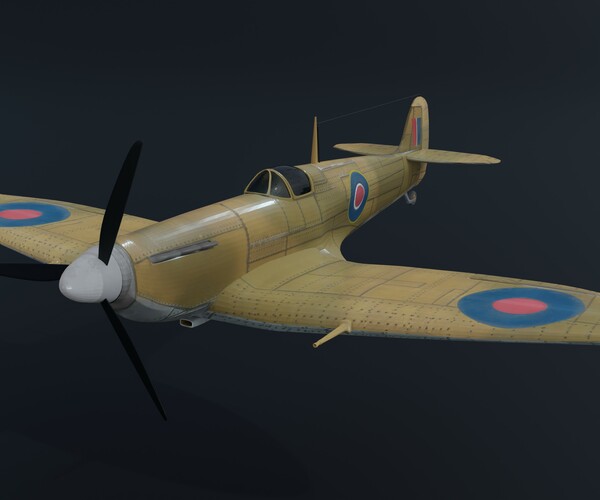 ArtStation - Spitfire ww2 airplane - 3d model | Resources