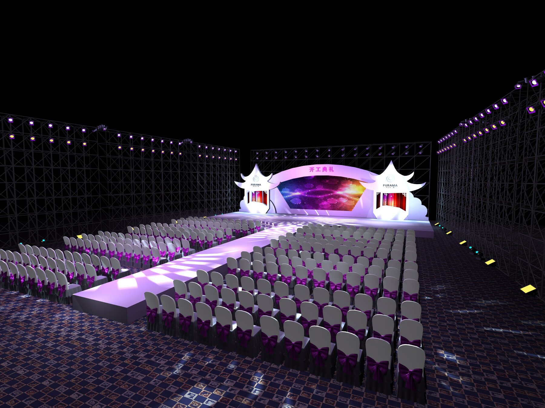 ArtStation - Stage party concert fashion catwalk T station 148 | Resources