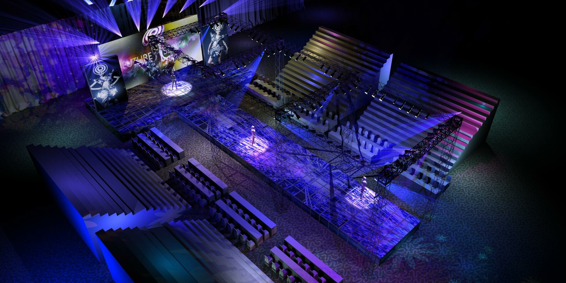 ArtStation - Stage party concert fashion catwalk T station 156 | Resources