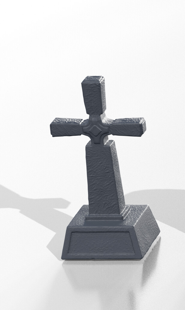 ArtStation - Low Poly PBR Grave Stones | Game Assets