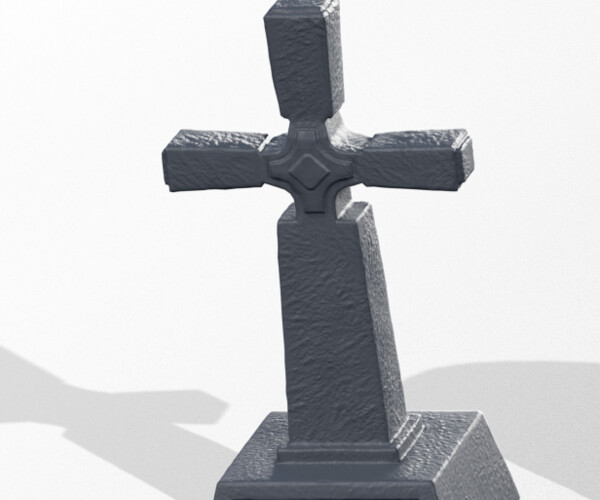 ArtStation - Low Poly PBR Grave Stones | Game Assets
