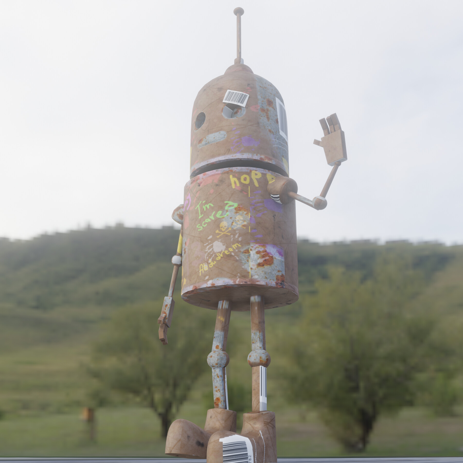 ArtStation - turnaround robot Blender | Sad Robot | Resources