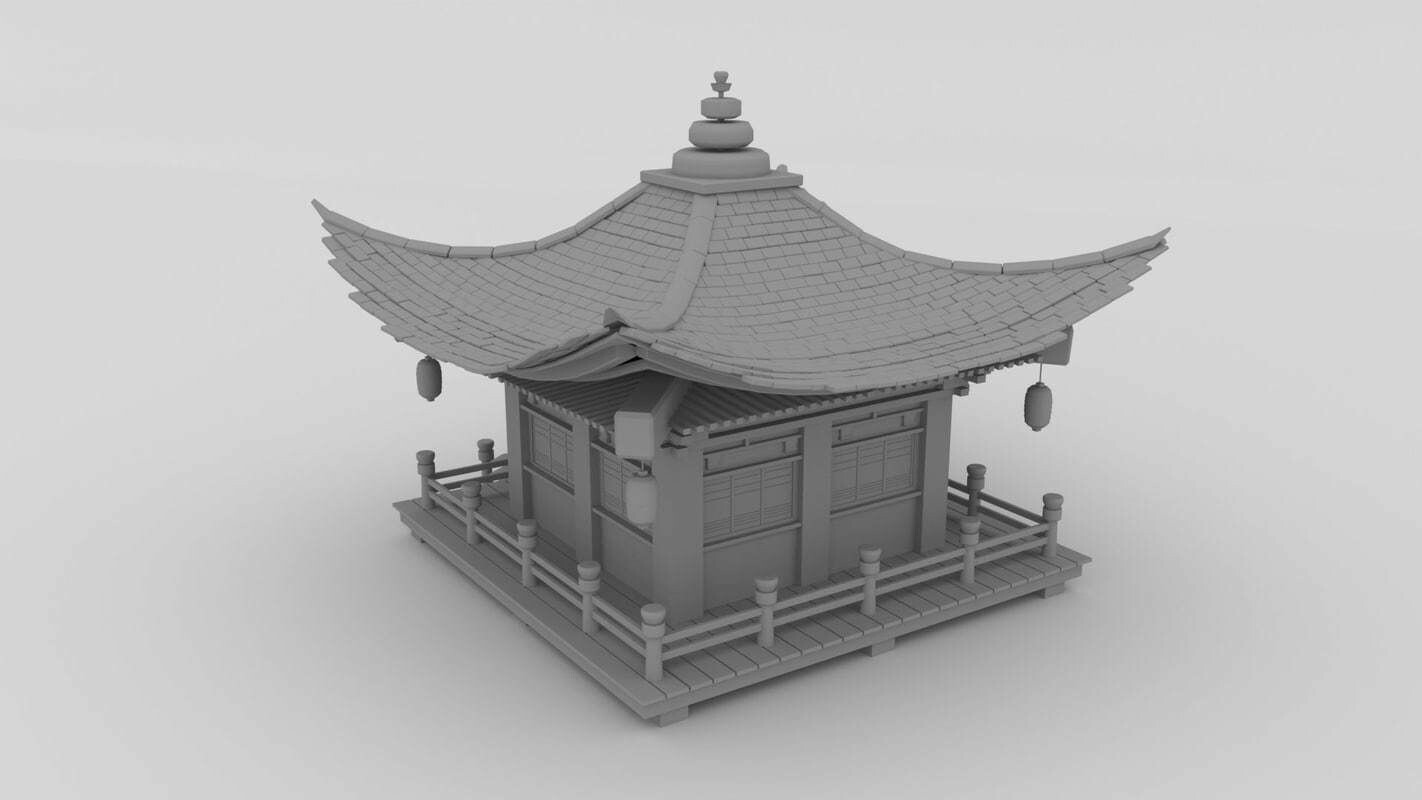 ArtStation - 3D traditional japan temple | Game Assets