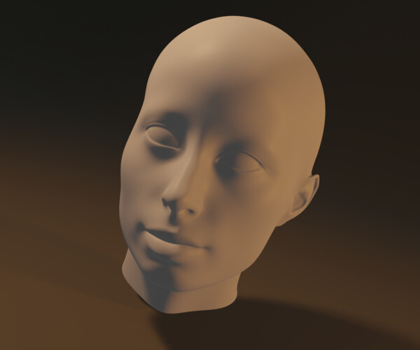 ArtStation - Base face for 3D model, base mash. | Resources