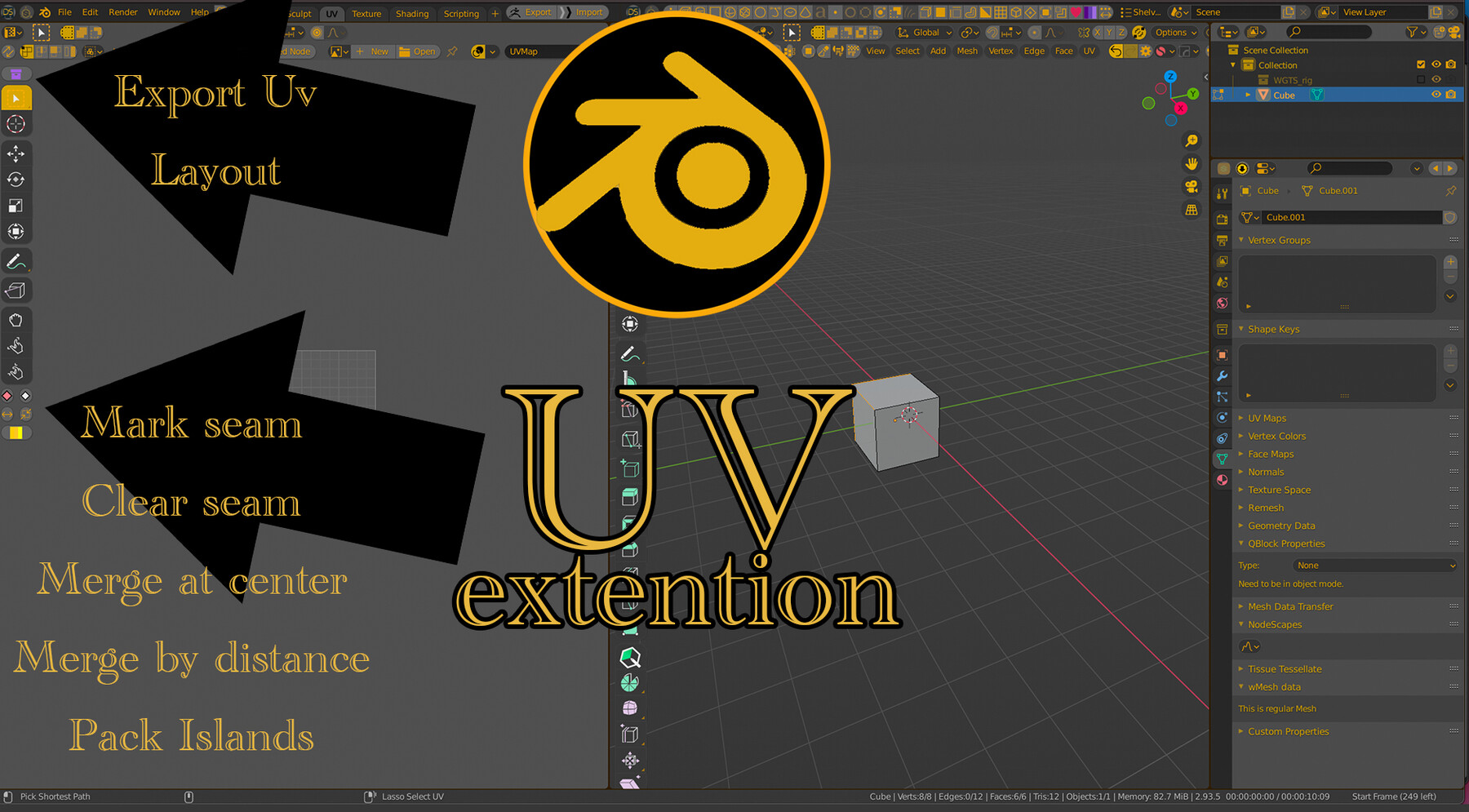 ArtStation - Uv extention plugin for Blender | Resources