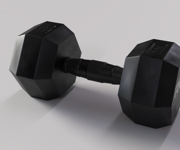 ArtStation - Rubber Grip Hex Dumbbells | Game Assets