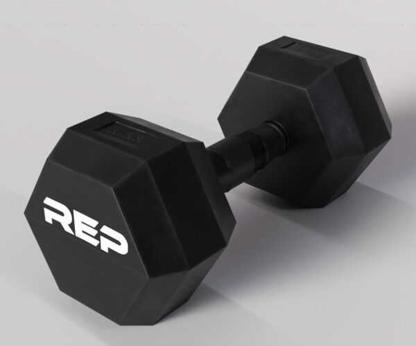 ArtStation - Rubber Grip Hex Dumbbells | Game Assets