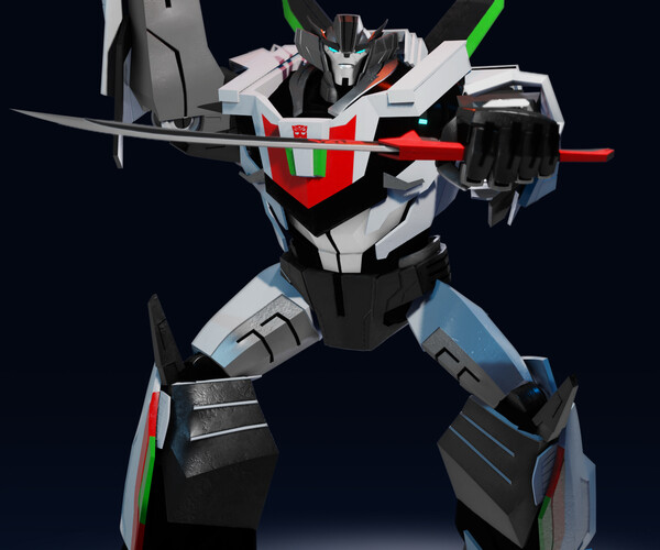 ArtStation - 3D Wheeljack Transformers Prime 3D Character Rig | Game Assets