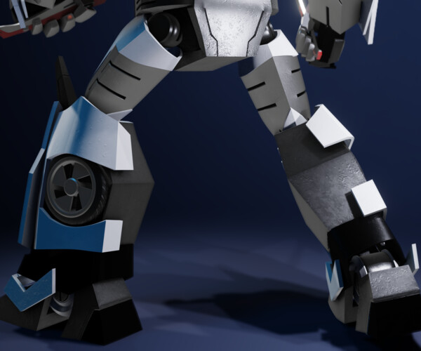 ArtStation - 3D Wheeljack Transformers Prime 3D Character Rig | Game Assets