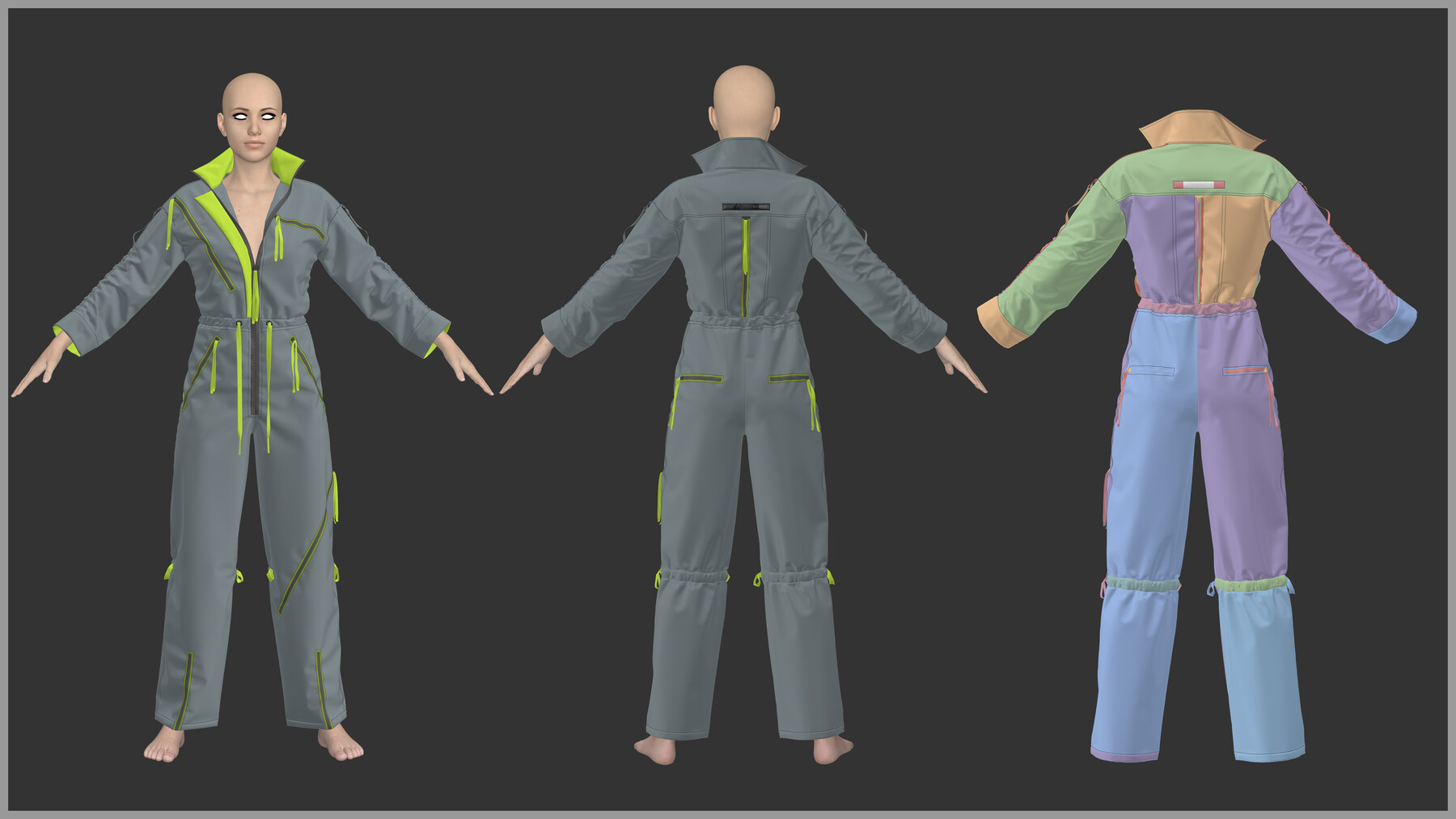 ArtStation - Overall for Genesis 8 Female-Female Outfit- Marvelous ...