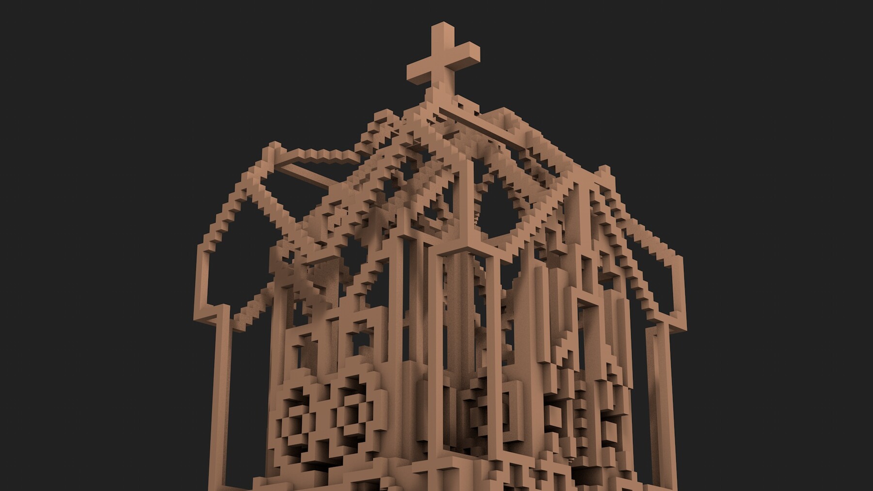 ArtStation - Pixel church voxel | Resources