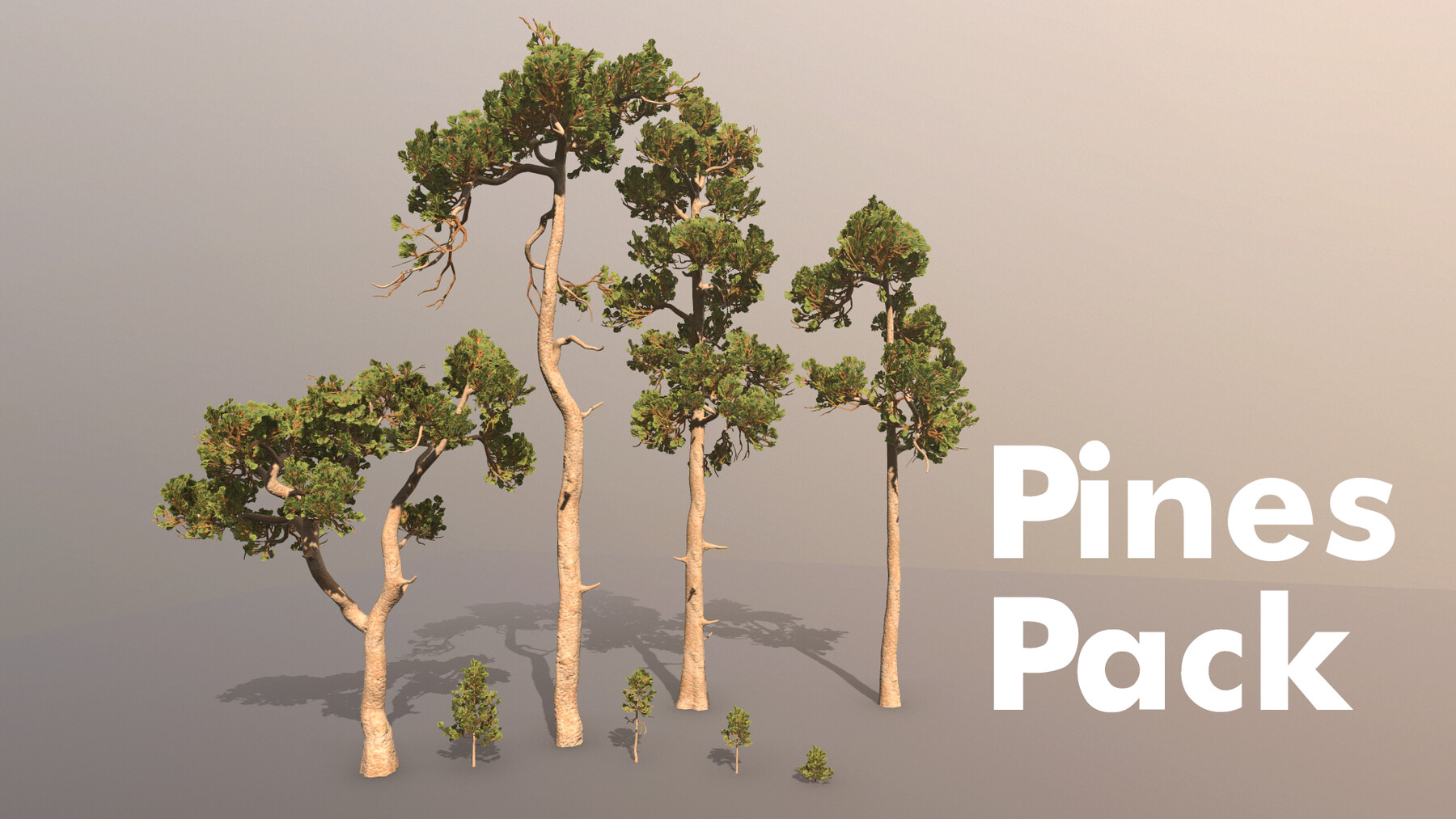 ArtStation - Pines Pack | Game Assets