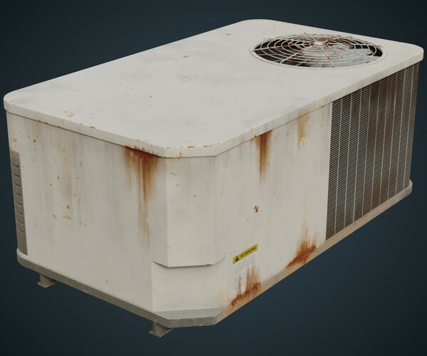 ArtStation - Rooftop AC Unit 3B | Game Assets
