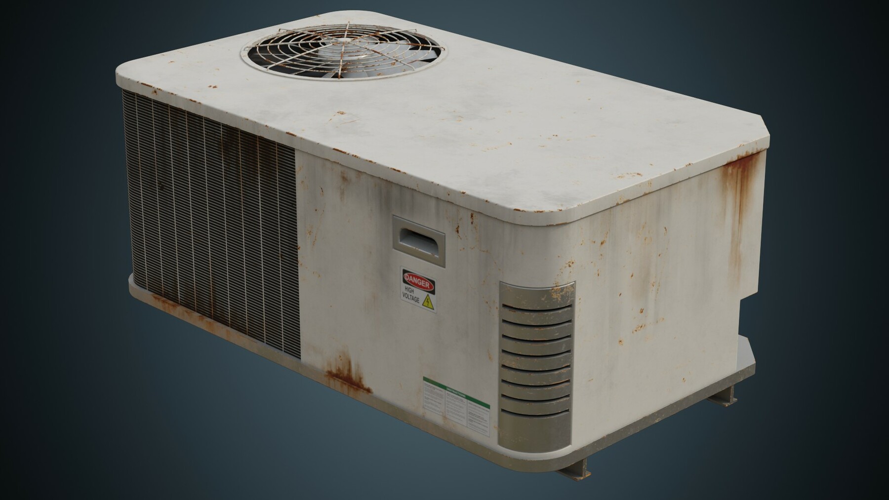 ArtStation - Rooftop AC Unit 3B | Game Assets