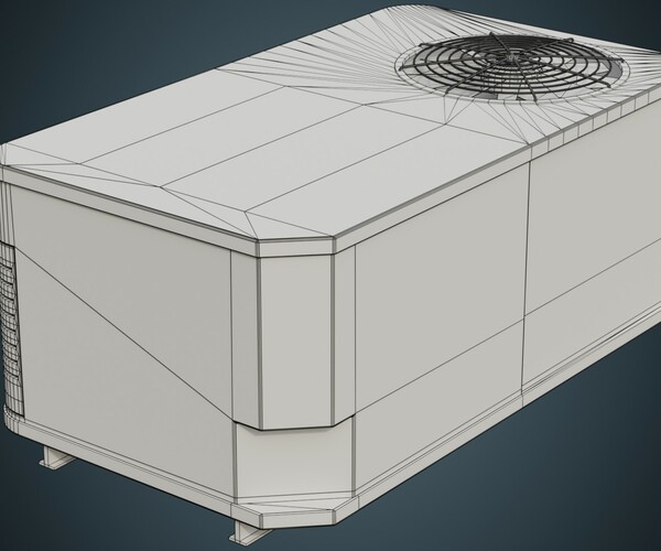 ArtStation - Rooftop AC Unit 3B | Game Assets