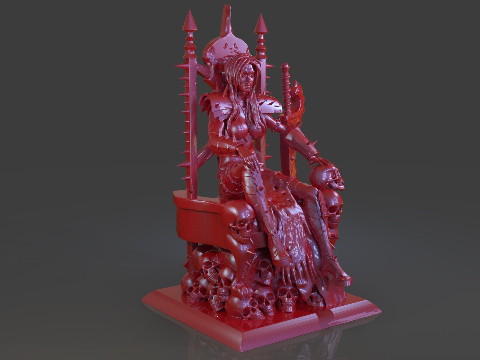 ArtStation - Killer Woman Death God Sculpture | Resources