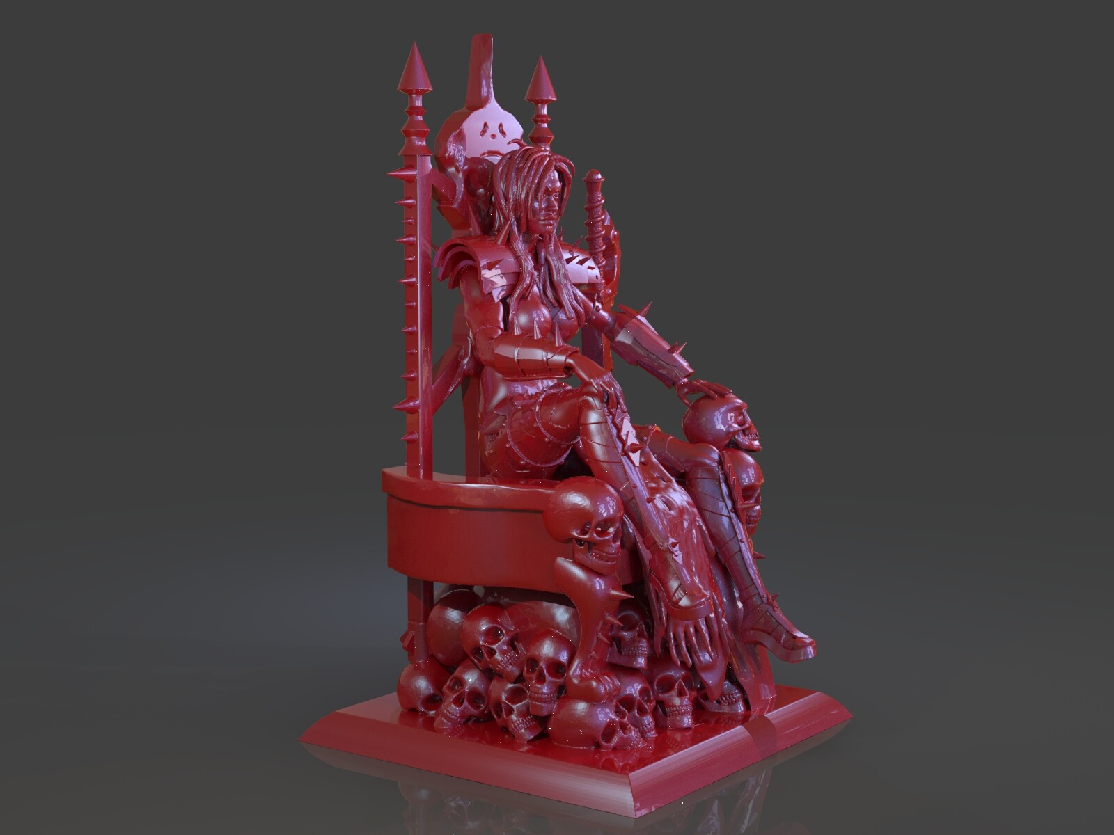 ArtStation - Killer Woman Death God Sculpture | Resources