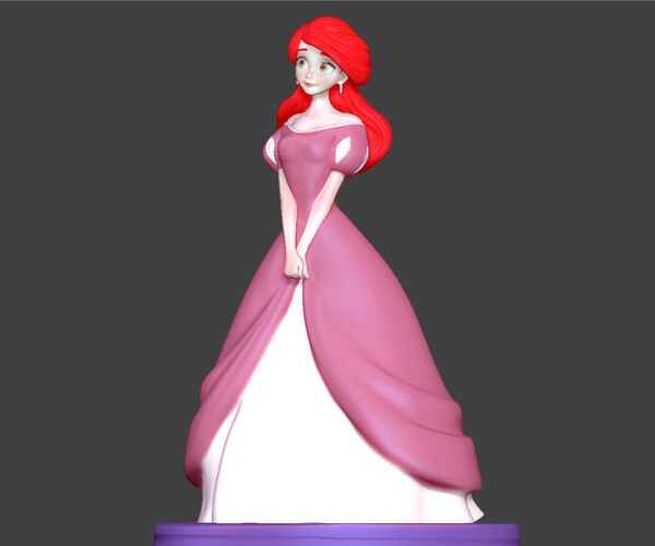 ArtStation - ARIEL DRESS LITTLE MERMAID DISNEY princess ANIMATION 3D ...