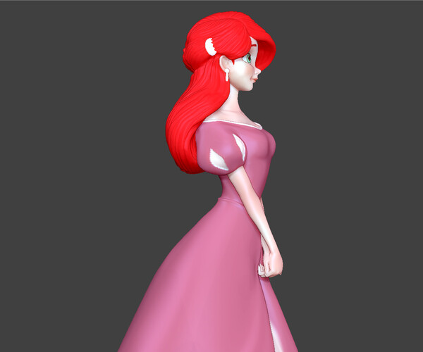 ArtStation - ARIEL DRESS LITTLE MERMAID DISNEY princess ANIMATION 3D ...