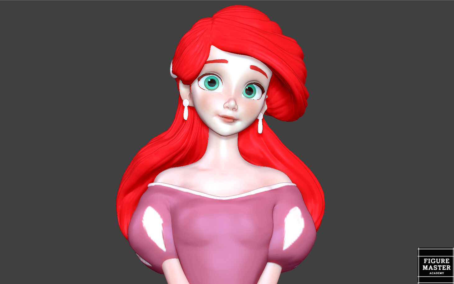 ArtStation - ARIEL DRESS LITTLE MERMAID DISNEY princess ANIMATION 3D ...