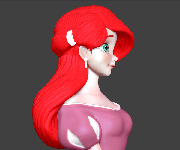 ArtStation - ARIEL DRESS LITTLE MERMAID DISNEY princess ANIMATION 3D ...